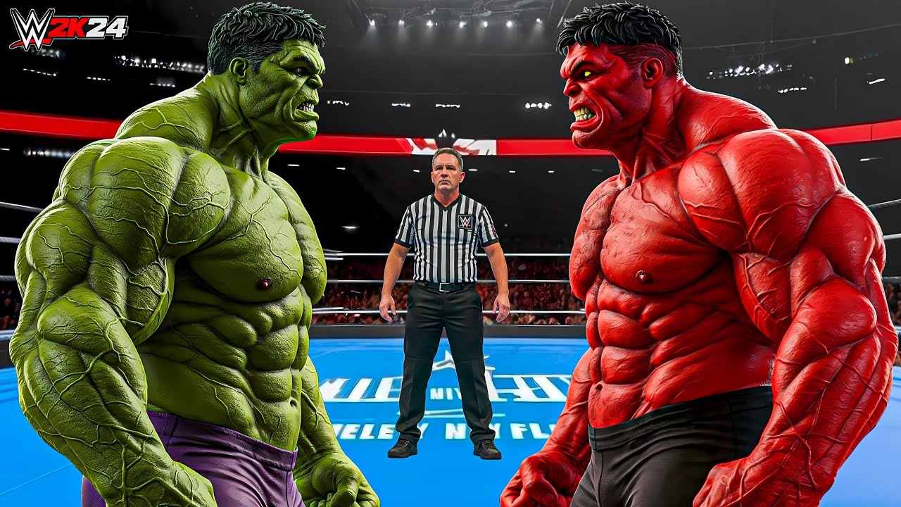 WWE 2K24 - HULK VS RED HULK | PS5 Gameplay - YouTube