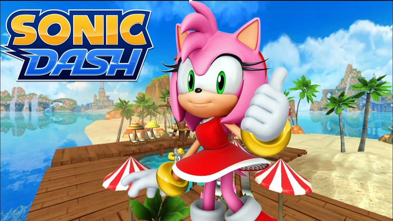 AMY ROSE HEDGEHOG ️😍| SONIC DASH - DAY 9 - YouTube