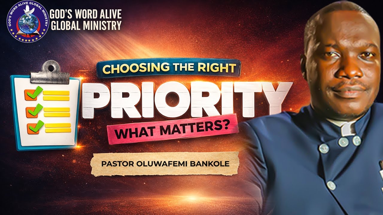 PRIORITY: Choosing the One Thing That Matters | First Sunday Service ...