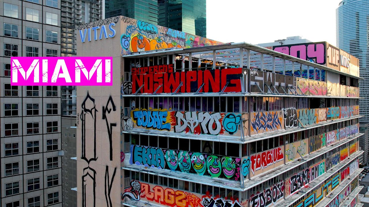 Miami Graffiti Building - YouTube