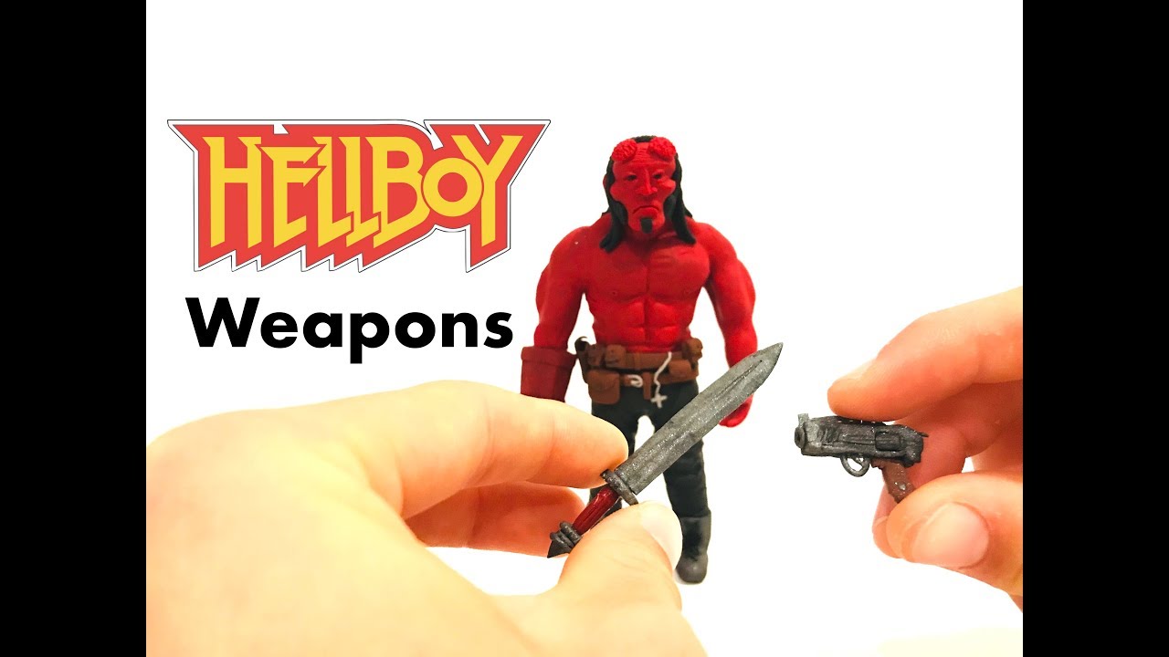 Creating Hellboy's Weapons | (Polymer Clay) - YouTube
