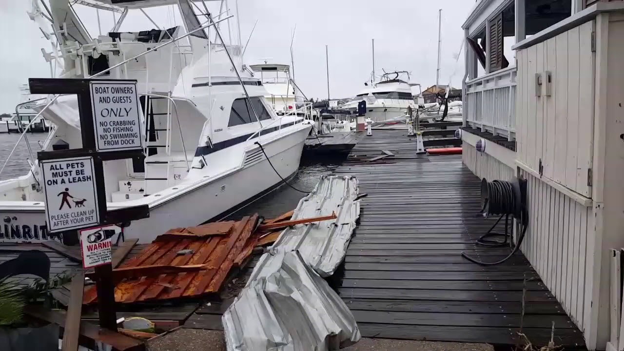 Key Allegro Marina in Rockport After Hurricane Harvey - YouTube