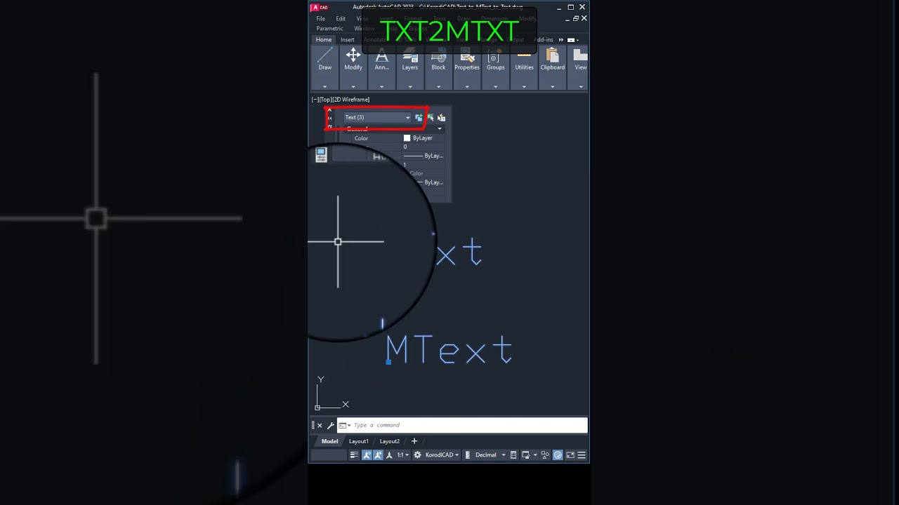 Autocad TXT2MTXT MText To Text YouTube Autocad TXT2MTXT MText To Text YouTube
