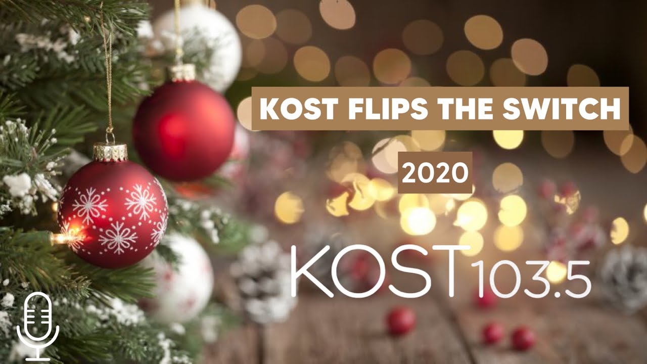 KOST 103.5 Switches to a Christmas station! November 5th, 2020 - YouTube