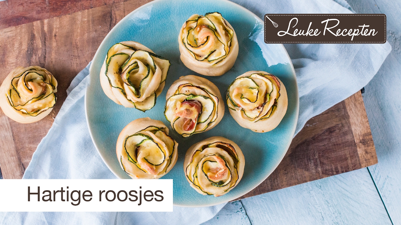Hartige roosjes met courgette - YouTube