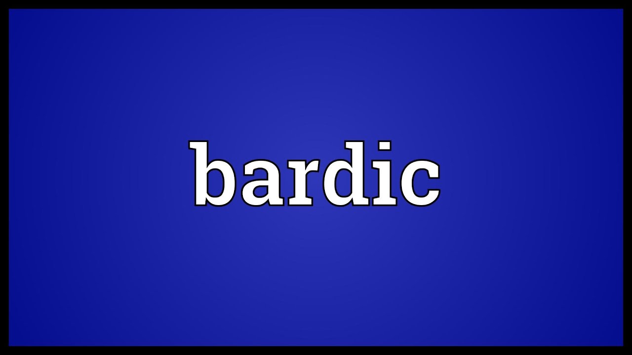 Bardic Meaning - YouTube