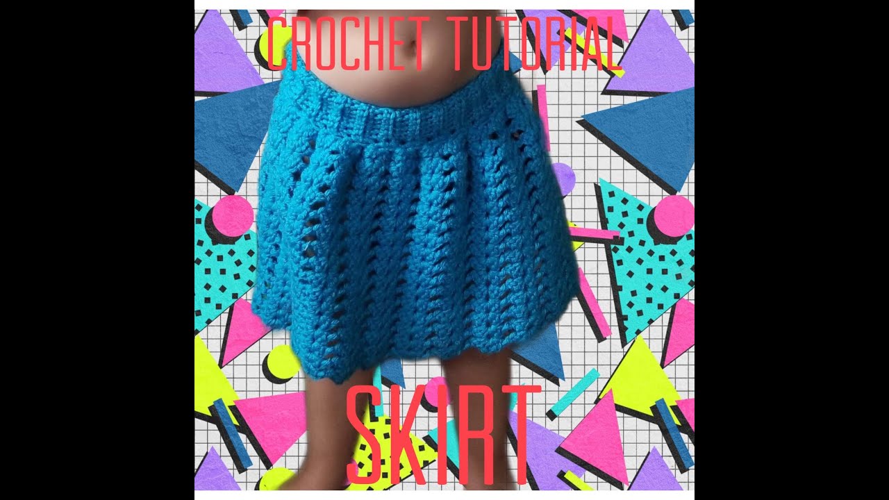 Crochet Tutorial: any size skirt - YouTube
