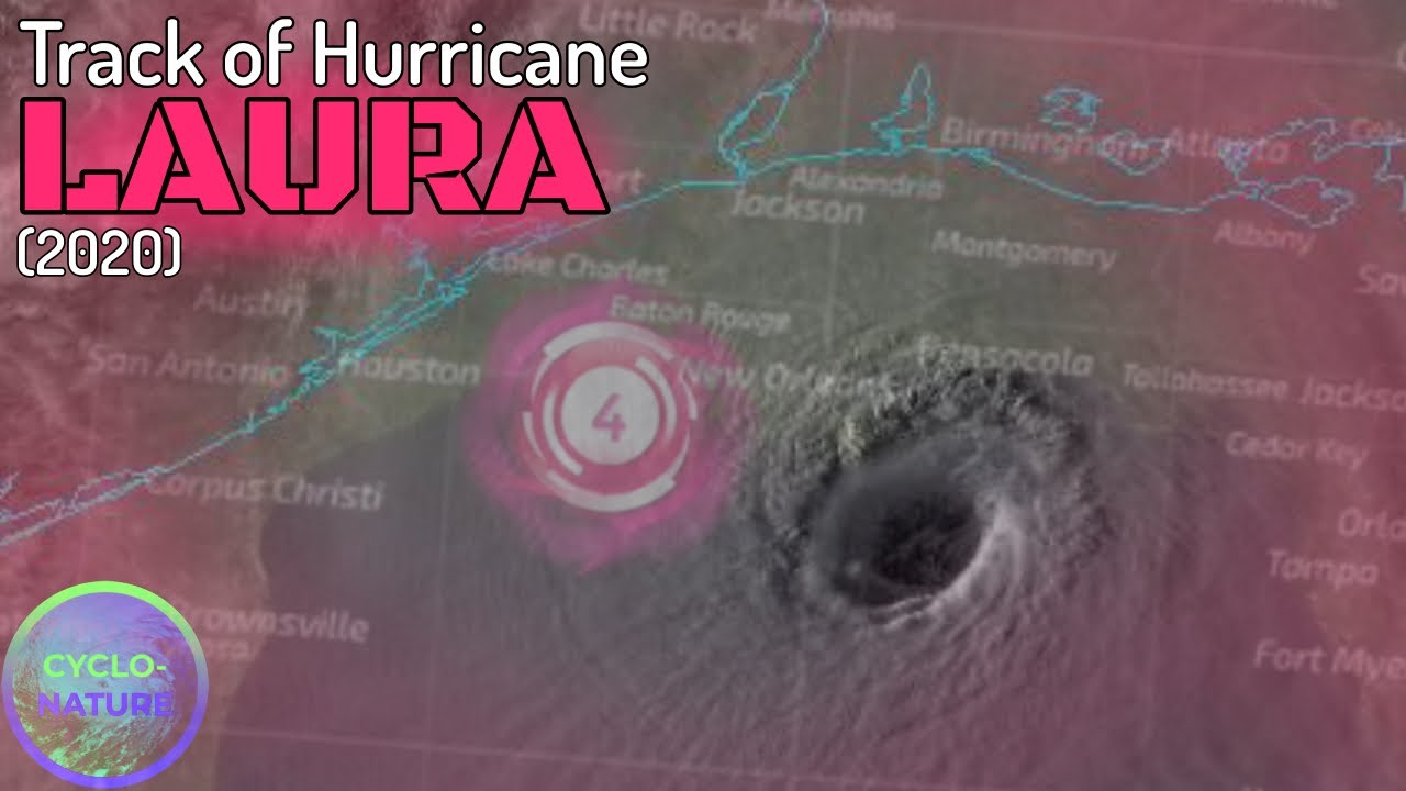Track of Hurricane Laura (2020) - YouTube