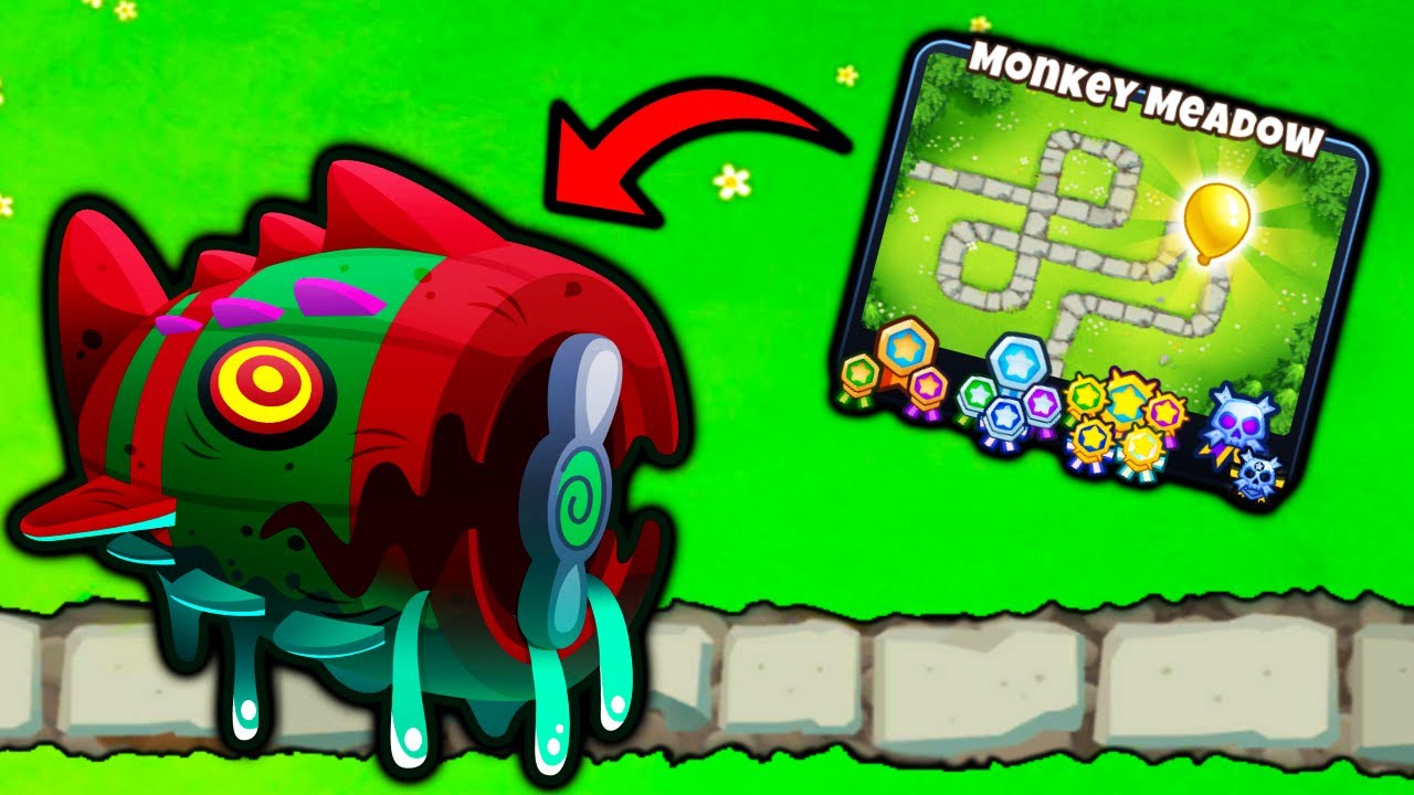 Beating Every Elite Boss On Every Map! (New Series) EP:1 Monkey Meadow Elite Bloonarius - YouTube