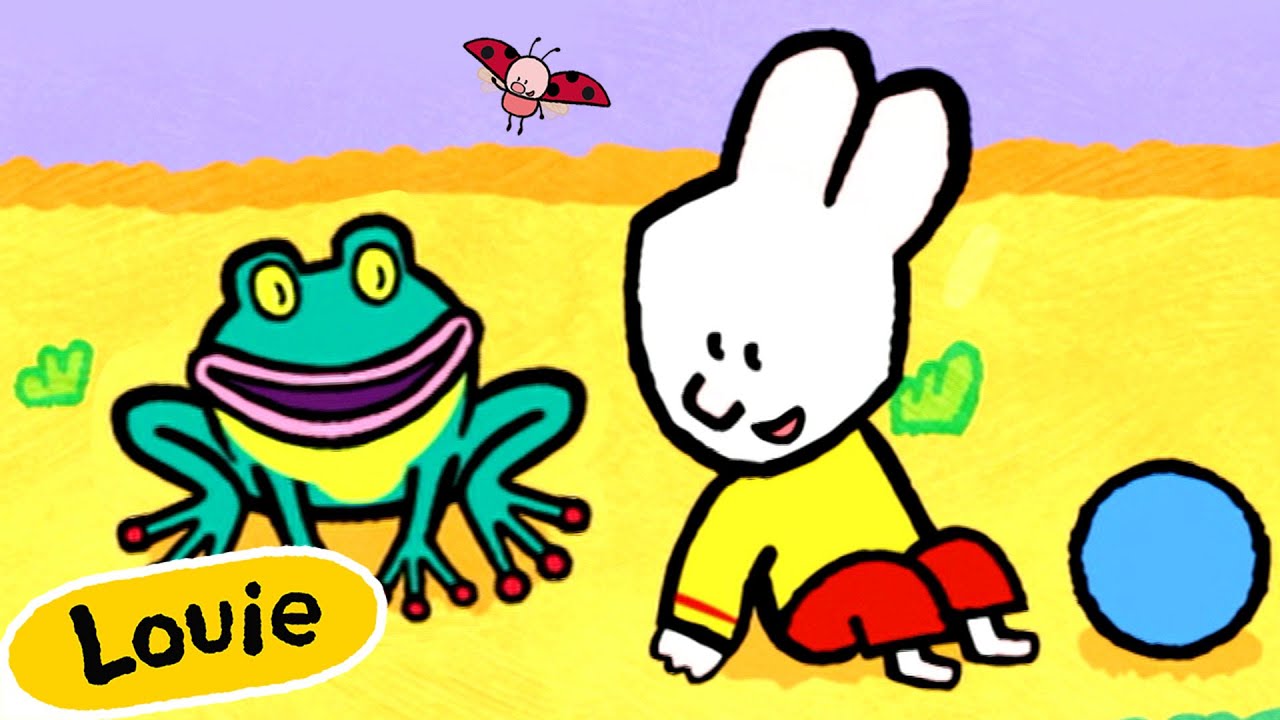 Louie, Draw Me A Green Frog 🎨 Drawing Videos For Kids | Cartoons for ...