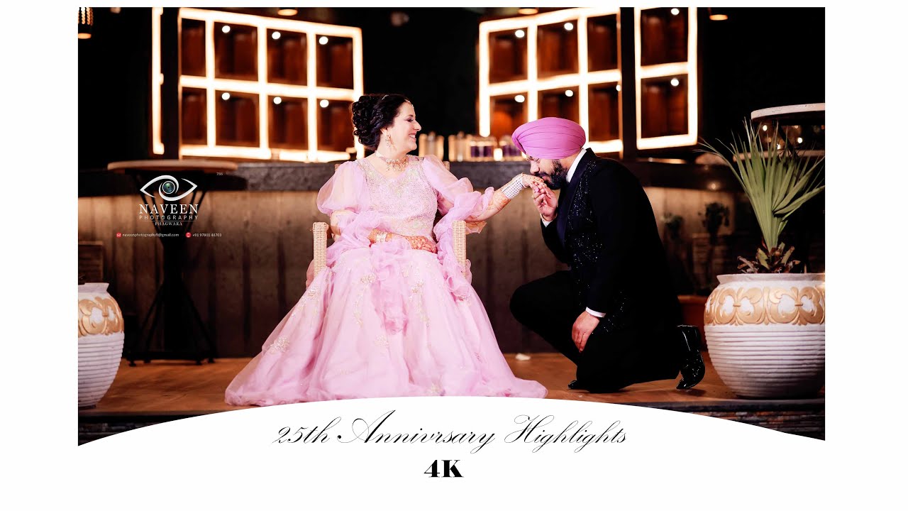 Best 25th Wedding Anniversary Highlight 4k Ranjit & Ravinder Naveen ...