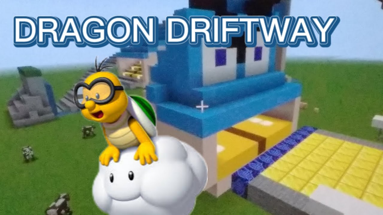 WiiU Dragon Driftway - Mario Kart in Minecraft - YouTube