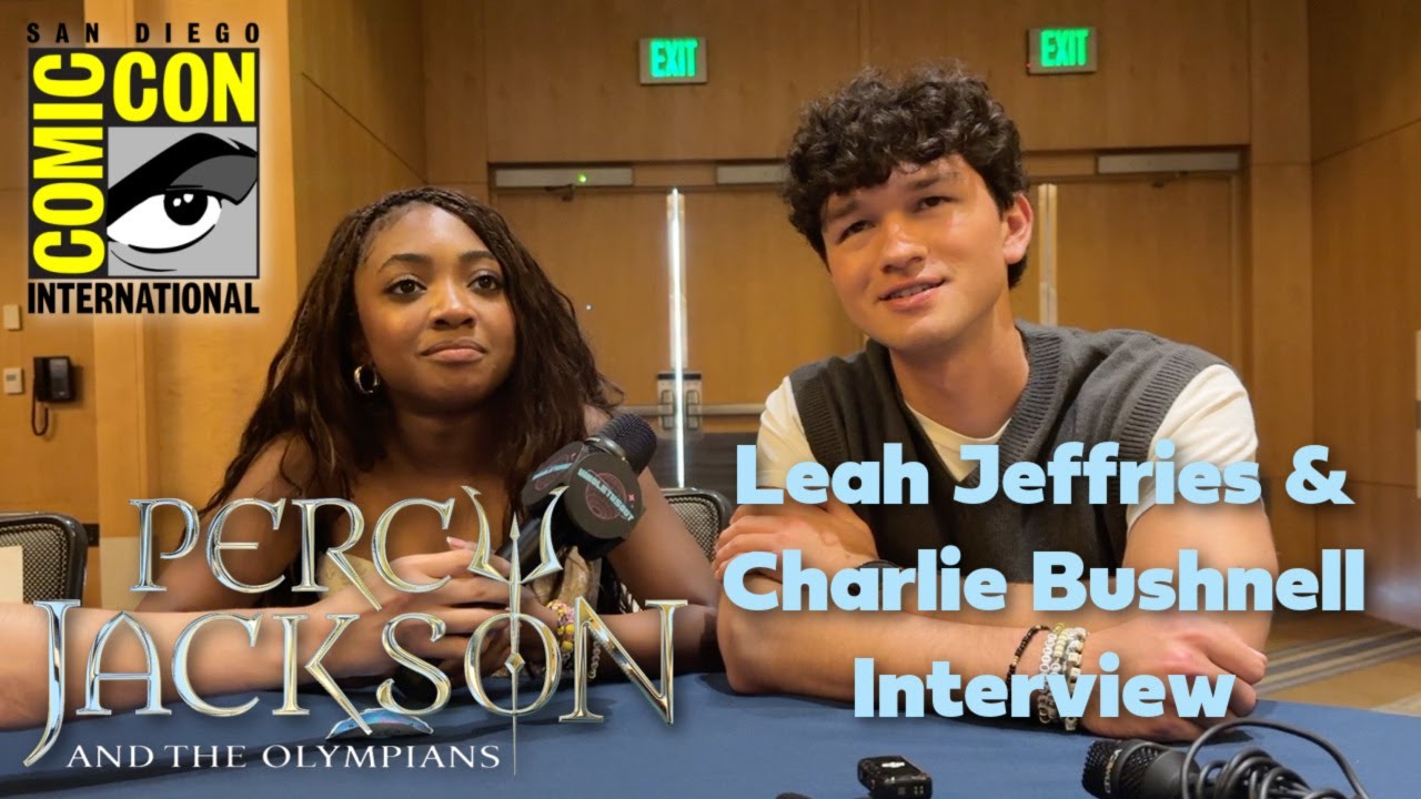 Leah Jeffries & Charlie Bushnell Interview, Annabeth & Luke in "Percy ...