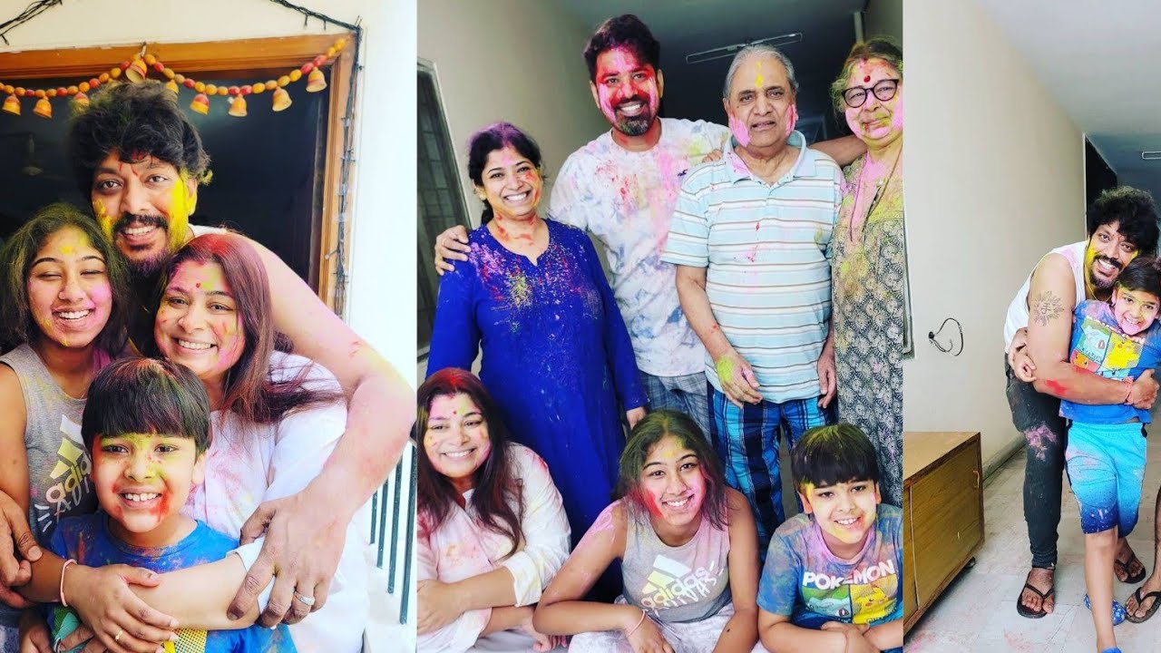 serial actor indra and her wife meghans rammi holi celebration photos ...
