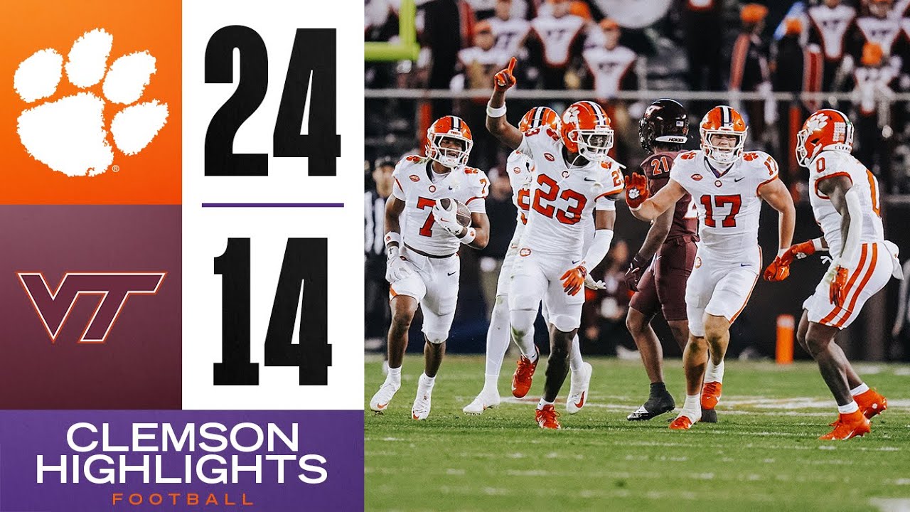 Clemson Football || Clemson Scores 24 Points in Second Half to Defeat ...
