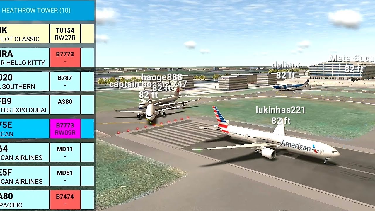 [RFS Air Traffic Control#140]London Heathrow Airport Tower ATC Control ...