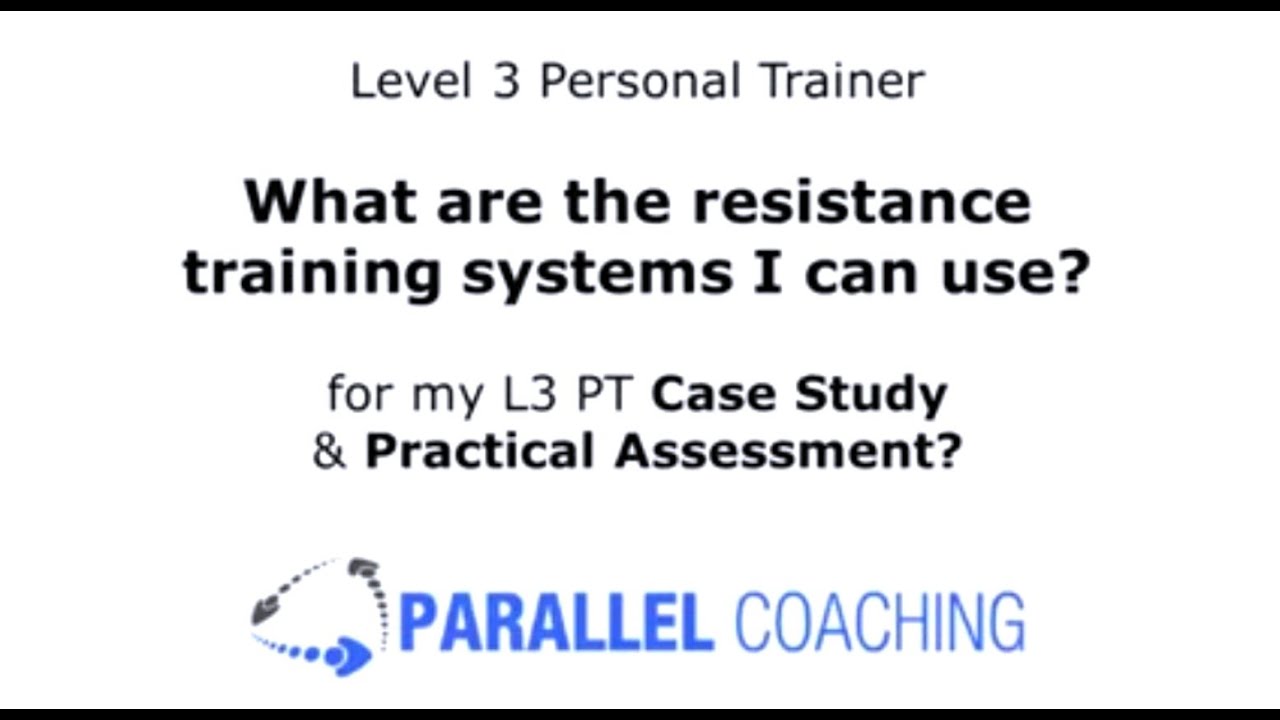 What Are The Resistance Training Systems I Can Use For My Level 3 ...