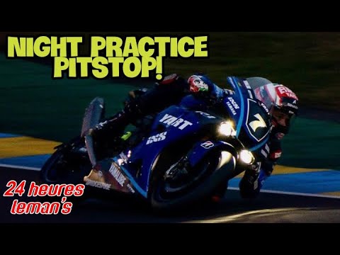 night practice pitstop! endurance superbike 24 heures leman's - YouTube