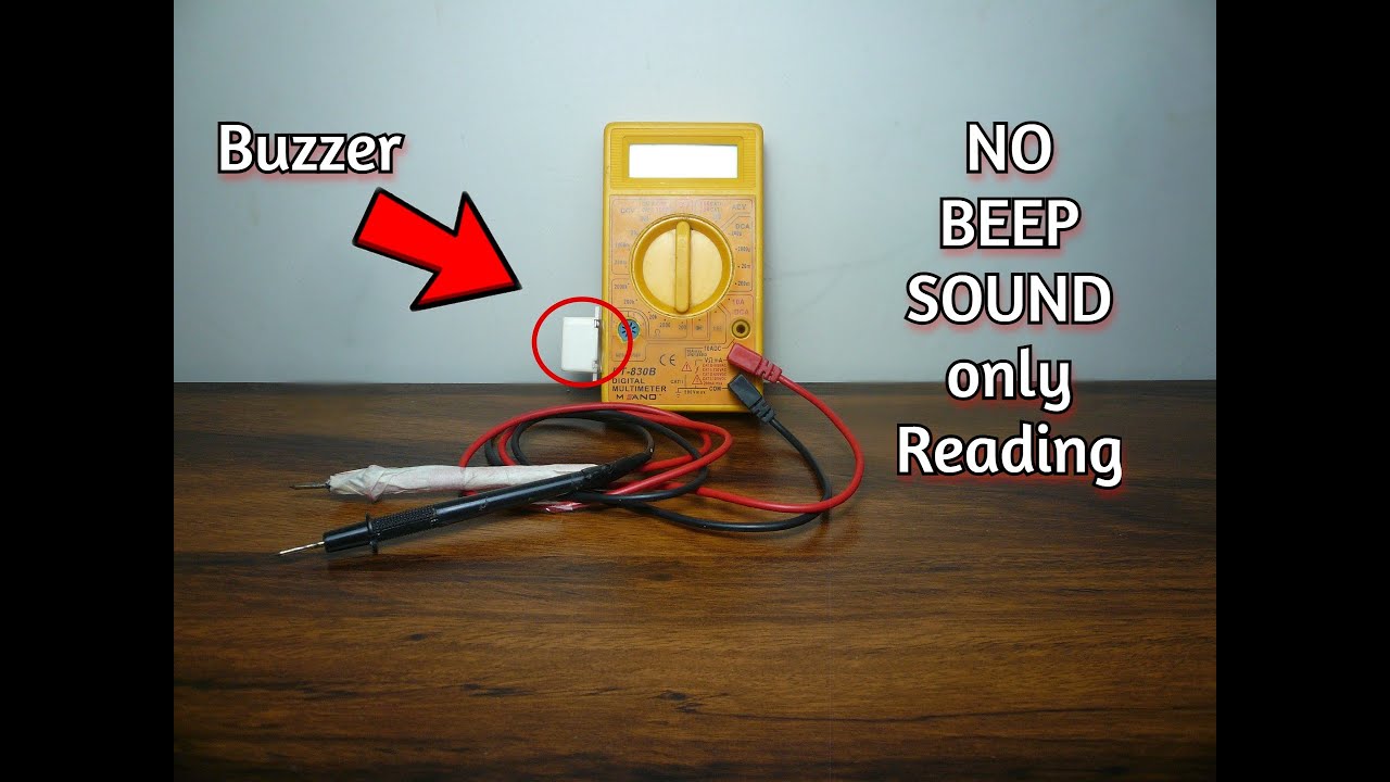 How to add a Continuity Buzzer in a Multimeter || Multimeter buzzer ...