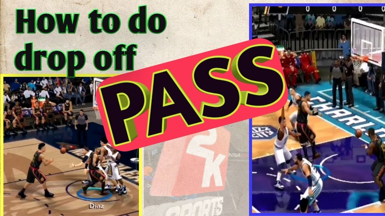 NBA2K20 Mobile How to do drop off Pass tutorial, fancy pass - YouTube