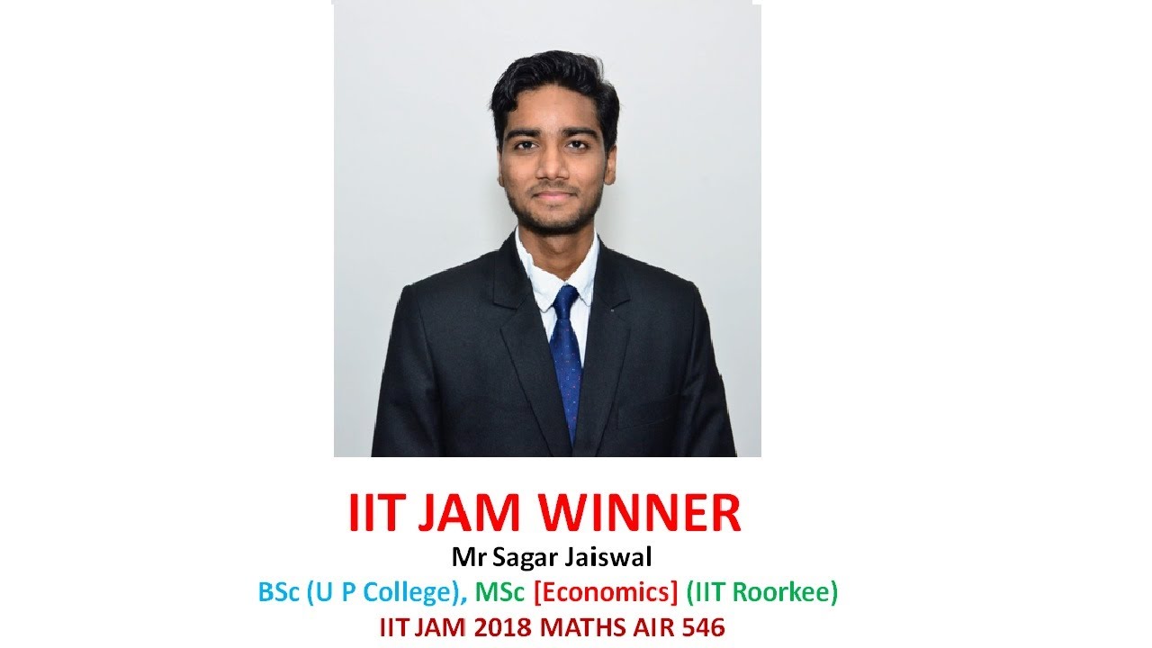 Meet Mr Sagar Jaiswal, BSc (U P College), MSc Economics (IIT Roorkee ...