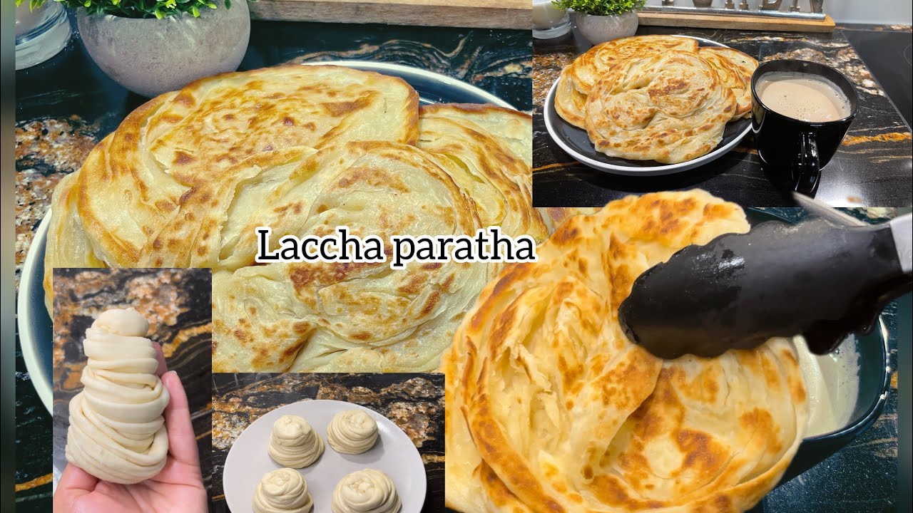 Laccha paratha recipe😍 layered paratha 👌 - YouTube