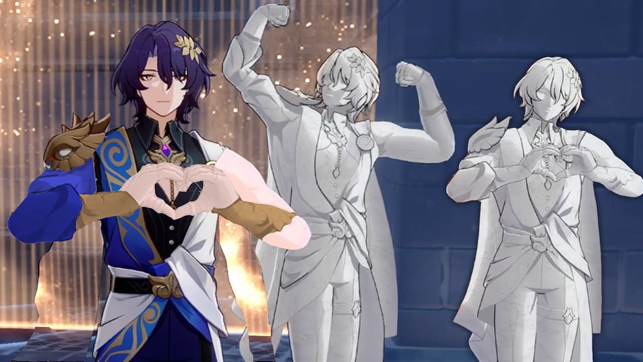 All 5 Dr Ratio Statue Poses - YouTube