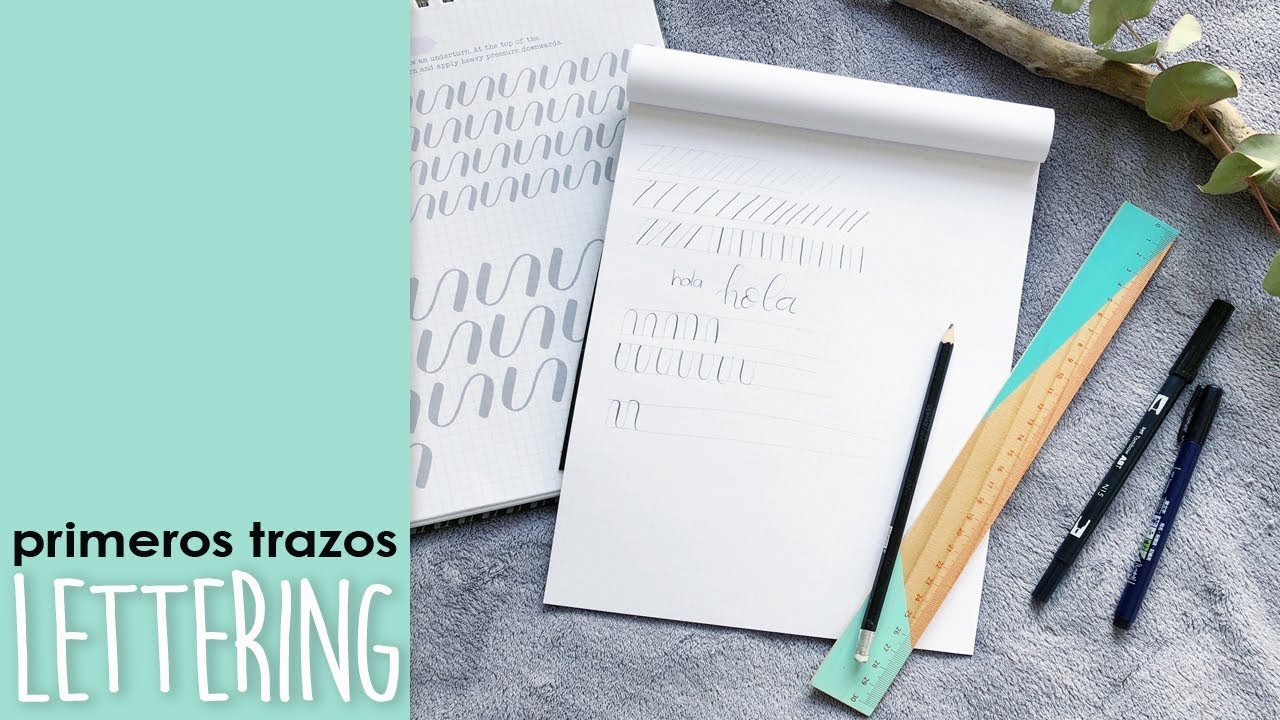 Aprendiendo Lettering I: Tutorial Primeros Trazos - YouTube