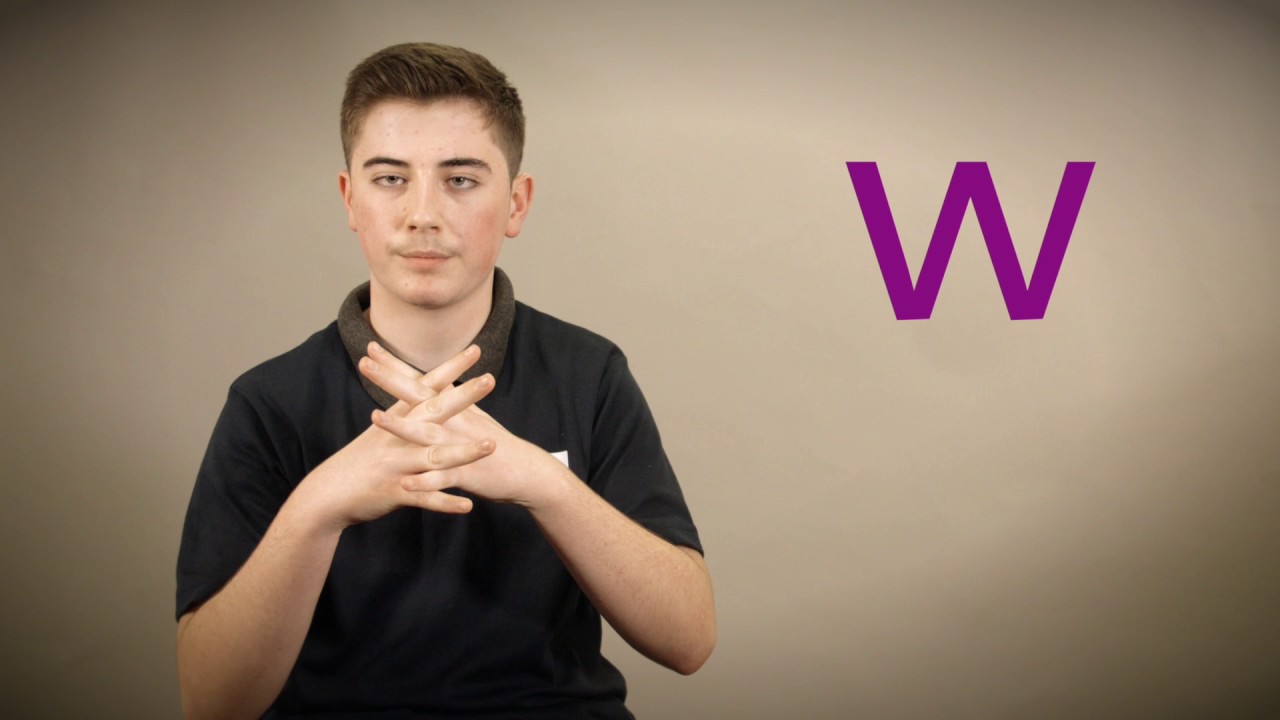 Fingerspelling Welsh - YouTube