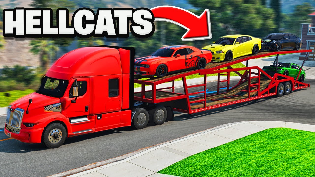 Taking my Hellcats to the TRACK - Realistic BeamNG Drive with Steering ...