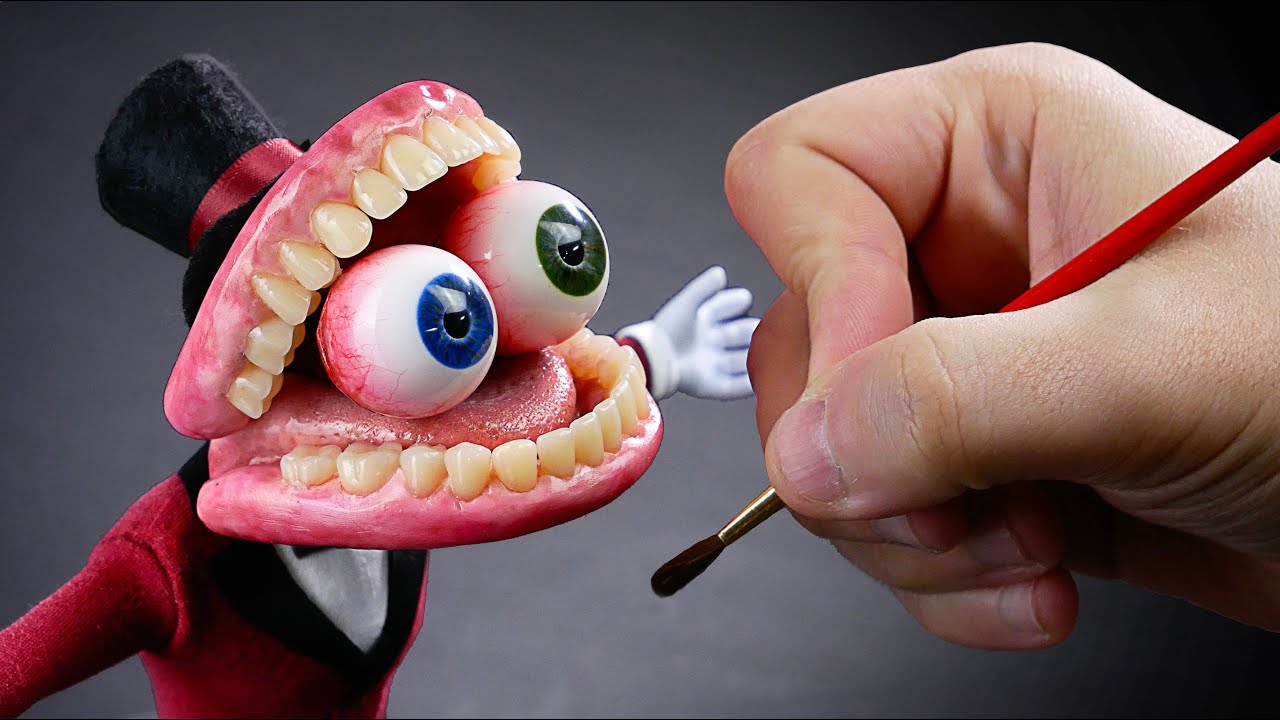 I sculpted a realistic Caine - The Amazing Digital Circus - YouTube