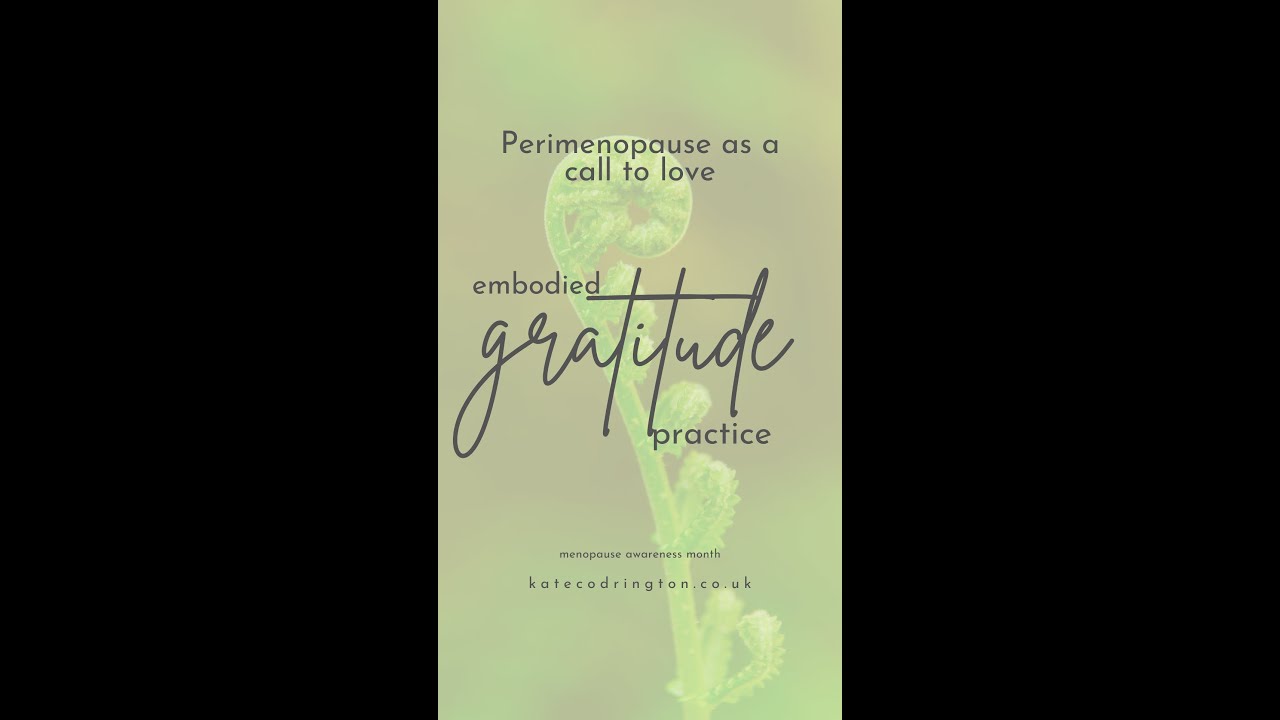 Embodied gratitude practice - YouTube