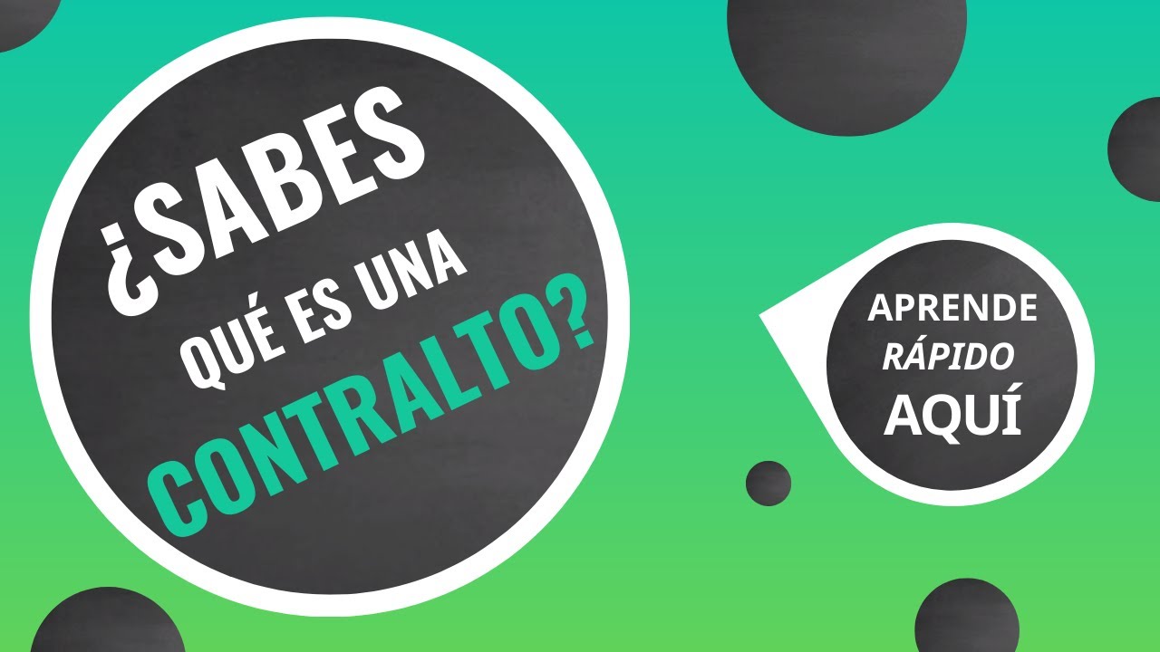 ¿Sabes qué es una CONTRALTO? | Apréndelo FÁCIL y con EJEMPLOS ...