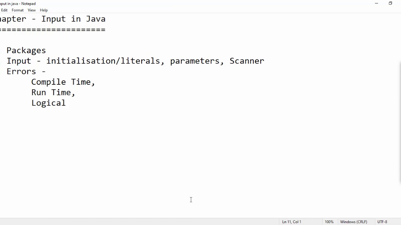 Class 10th Icse Errors In Java Chapter 6 Part 4 Youtube 1968