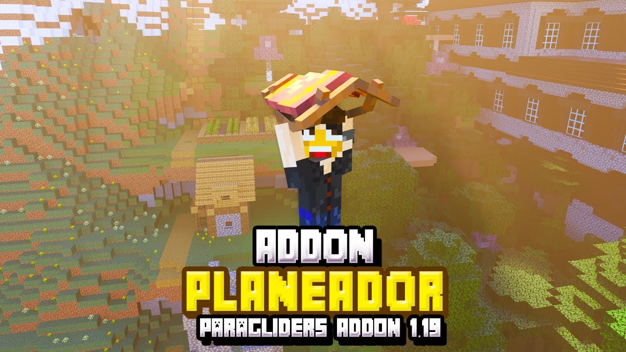 ADDON de PLANEADOR para MINECRAFT PE 1.19 * Paragliders addon * MODS de KARMALAND 5 para ...