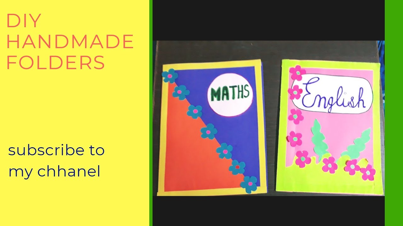 DIY Handmade folders / how to make beautiful folders - YouTube