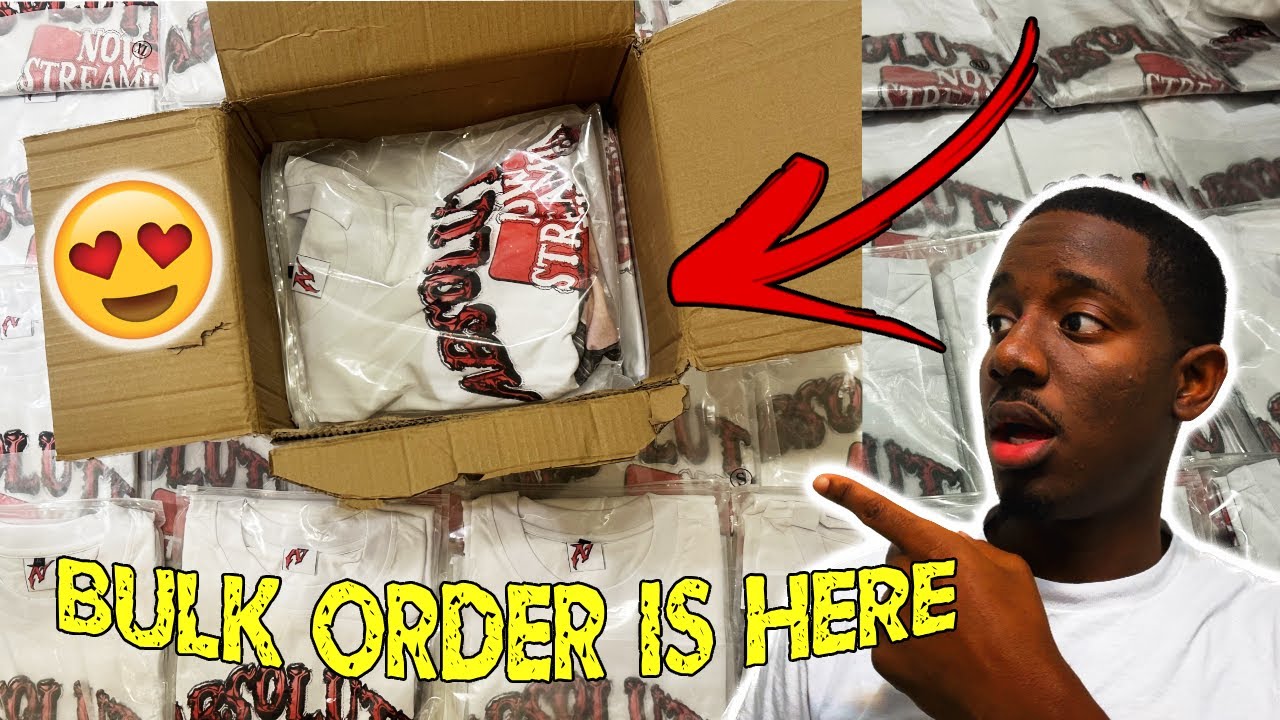 CLOTHING BRAND BULK ORDER HAS ARRIVED FROM MY MANUFACTURER ! - YouTube