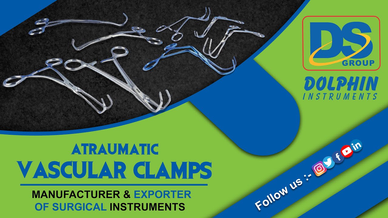 Atraumatic Vascular Clamps / Dolphin surgicals instruments / DS - YouTube