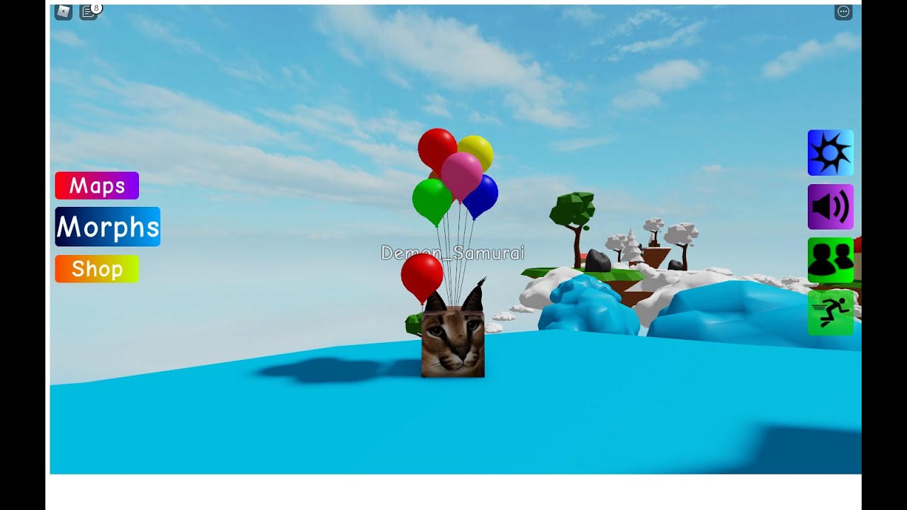 Roblox Find The Floppa Morphs. How To Get balloon Floppa (In Sky Map ...