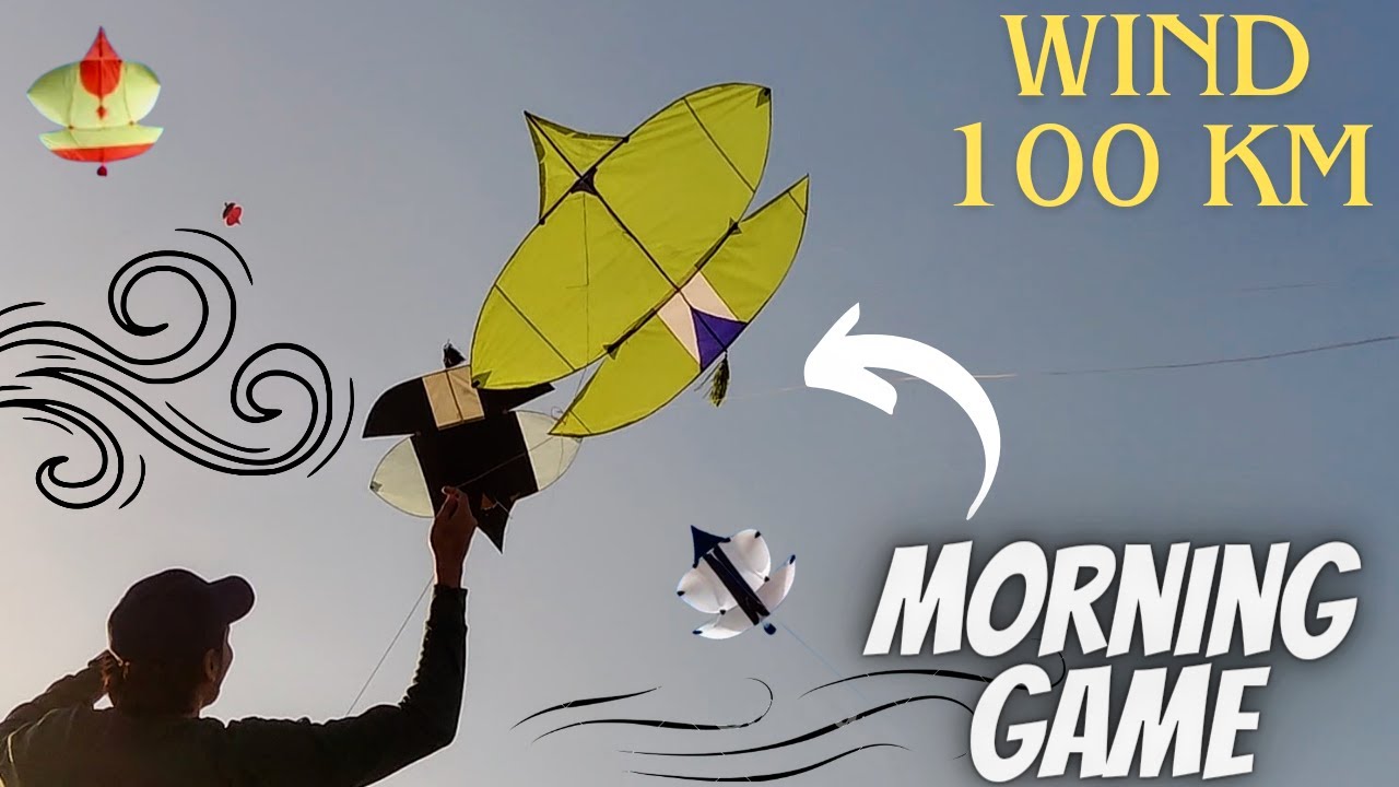 Morning Patang Game In Ramzan 🔥 | Full Lash Hawa| Eind 100 KM 😱 | moye ...