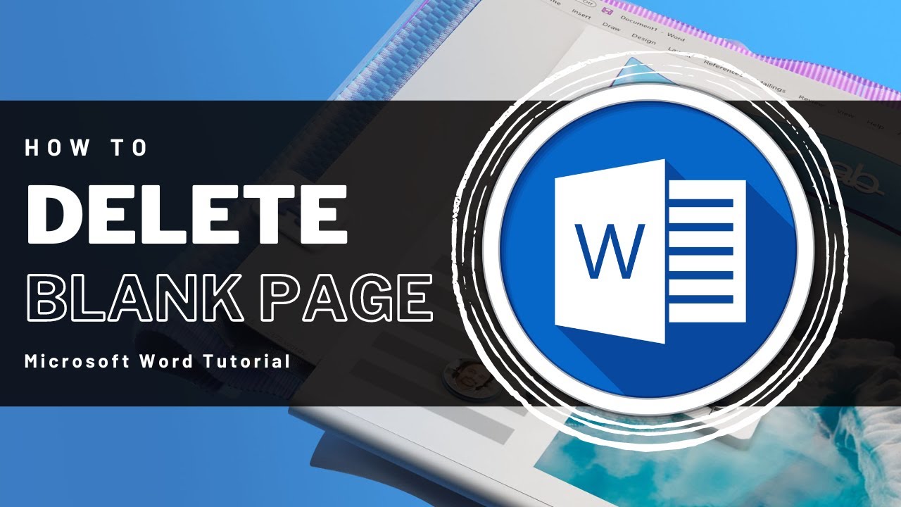 How To Delete Blank Page You Can’t Delete in MS Word - Easy Guide - YouTube