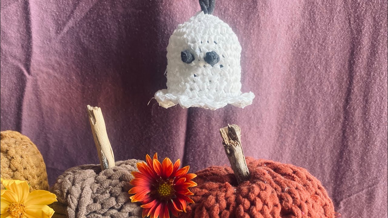 Let’s make a recycled plastic bag ghostie! - YouTube