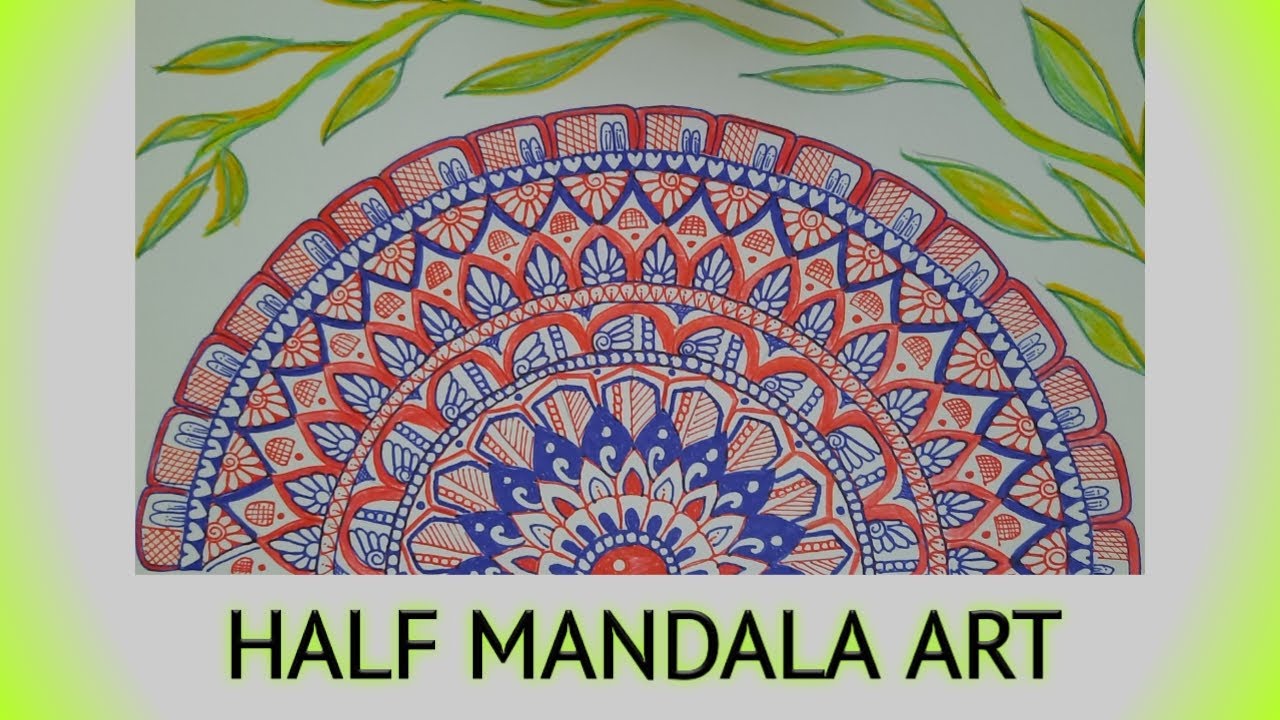 How to draw easy mandala art for beginners | Easy mandala drawing ...