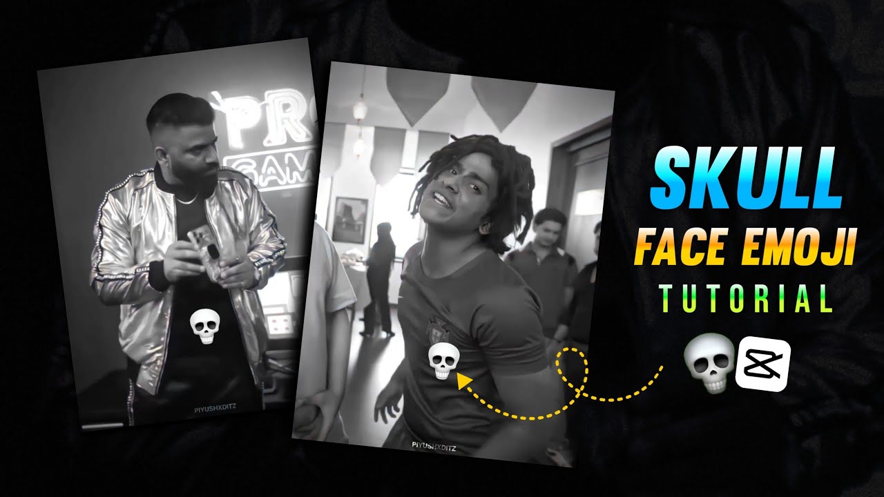 💀 Skull Emoji Edit Tutorial In Capcut | Skull Face Emoji Video Editing | Skull Face Emoji ...