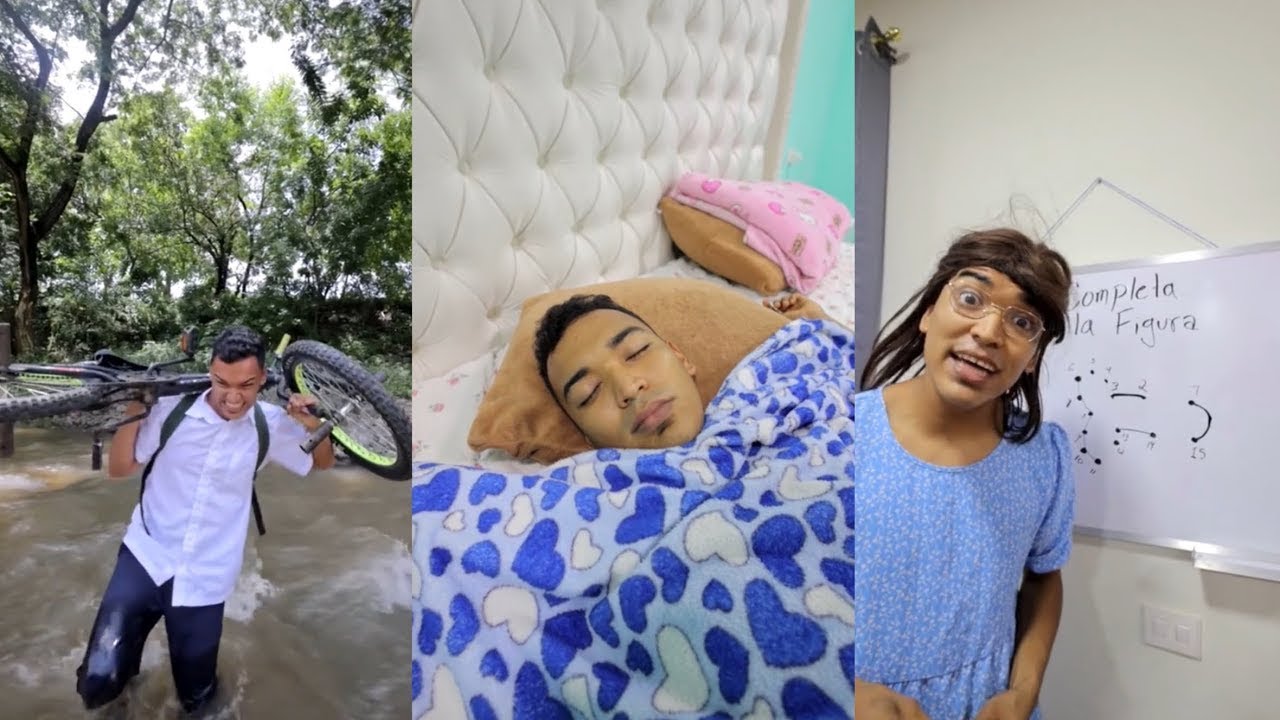 LARIN LLEGA TARDE A LA ESCUELA TODOS LOS DÍAS | NUEVOS TIKTOK DE LARIN | APRENDE A REÍR SIN ...