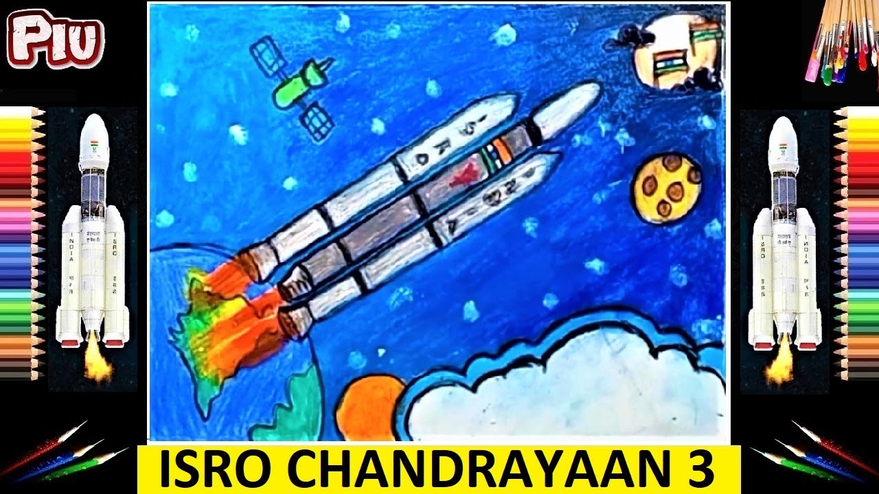 Chandrayaan 3 Lunar Mission Future Drawing | India's Moon Mission ...