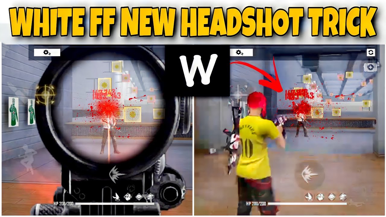 White ff AIMBOT trick | autoheadshot tutorial white ff | 100% headshot | @WhiteFF - YouTube