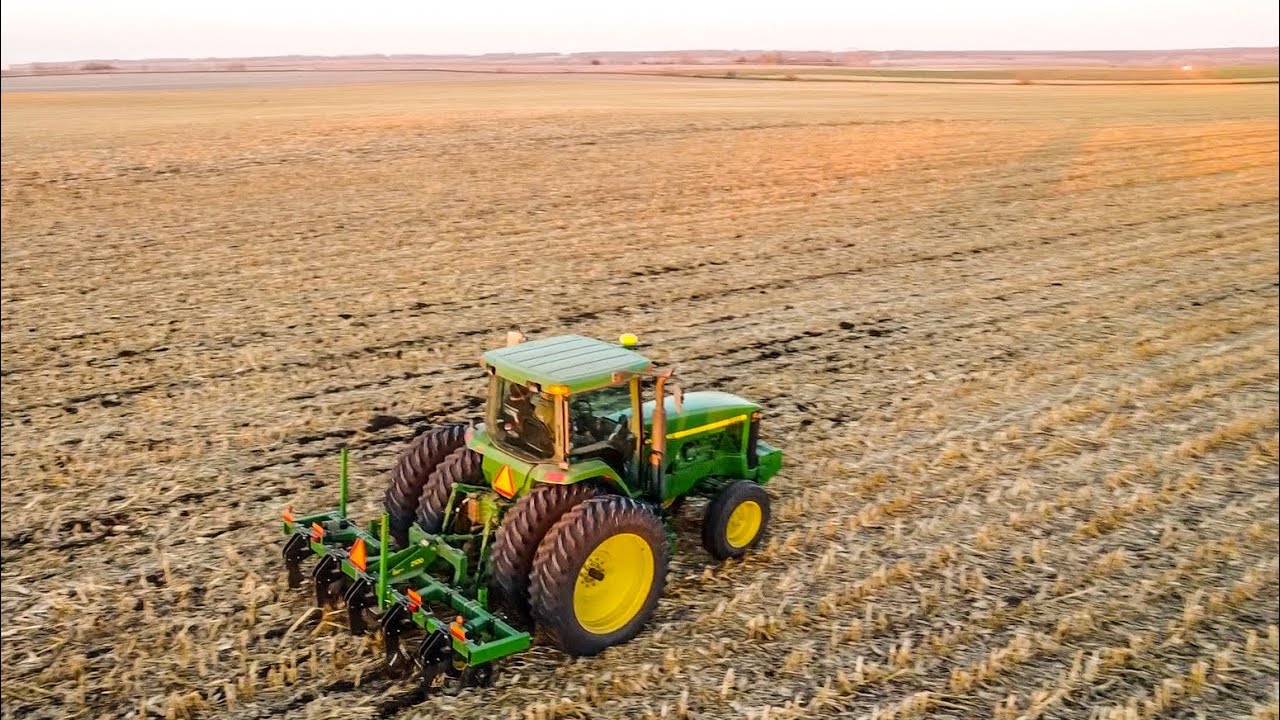 FALL TILLAGE 2023 (DISKING AND RIPPING) DRONE FOOTAGE - YouTube