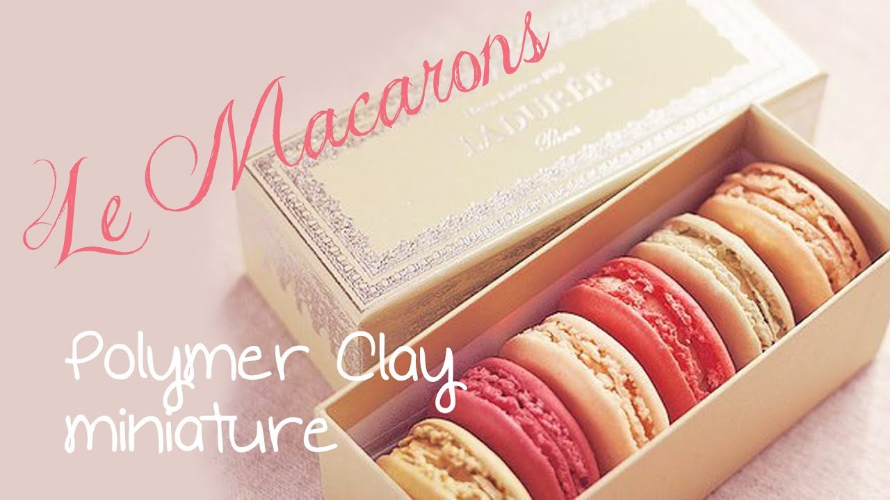 Le Macarons Fimo Miniature Tutorial ♡ - YouTube