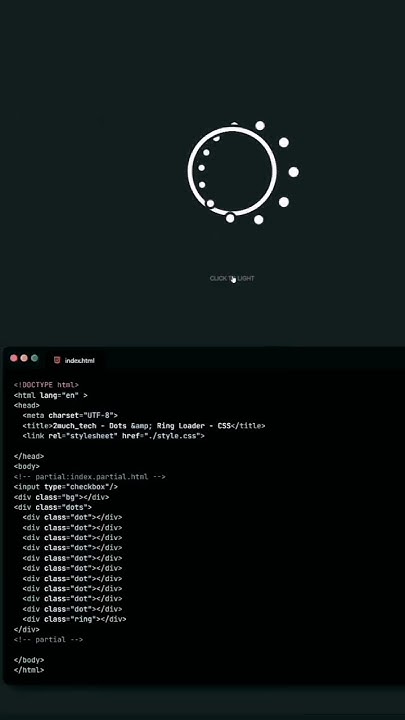 Ring Loader Html Css Javascript Youtubeshorts Webdesign Youtube